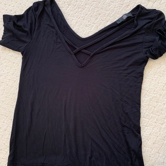 Missguided | Tops | Cross Front Blouse Black Small Missguided | Poshmark